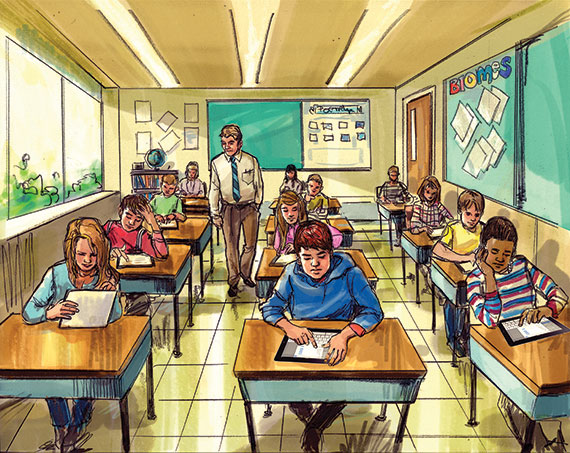 ipad student clipart